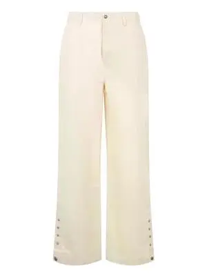 Palm Angels Palm Tree Loose Trousers - Neutrals