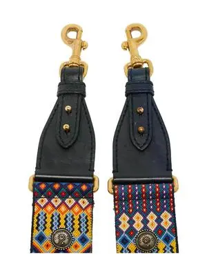 Dior Studded Embroidered Shoulder Strap - Black