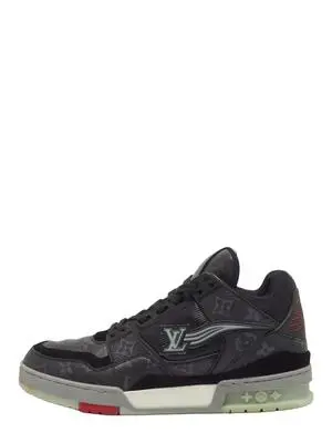 LOUIS VUITTON Logo Monogram Eclipse Low-top Sneakers - Black