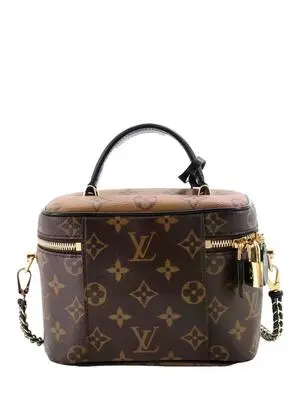 LOUIS VUITTON Louis Vuitton Reverse Monogram Canvas PM Satchel Brown