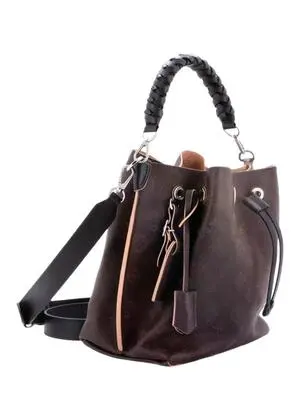 LOUIS VUITTON Muria Mahina Leather Bucket Bag - Brown