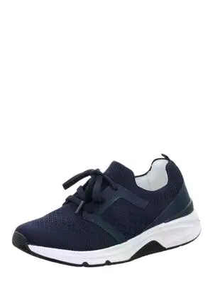 Gabor Knit Panelled Sneakers - Blue