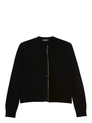 Fabiana Filippi Bead-trimmed Cardigan - Black