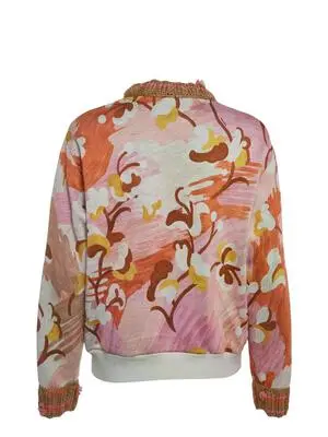 PRADA Prada Printed Floral Crew Neck Sweatshirt