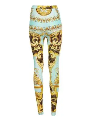 FENDI Fendace Monogram Baroque-print Leggings