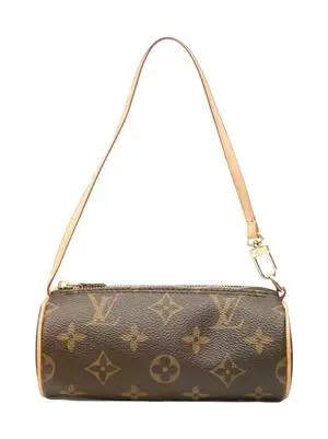 LOUIS VUITTON Monogram Papillon Pochette Handbag - Brown