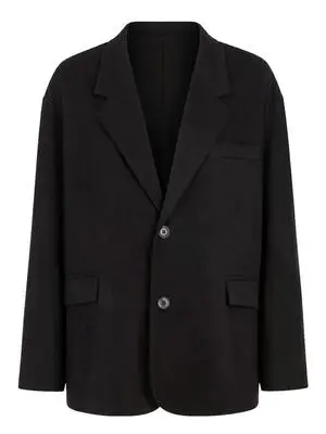SOCIETE ANONYME Oversized Wool Jacket With Notched Lapels - Black