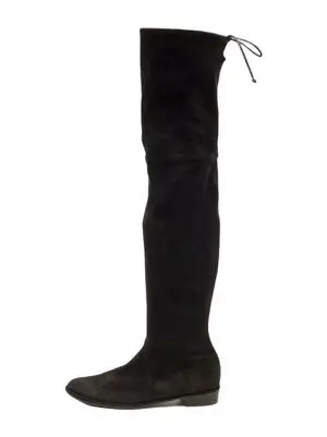 STUART WEITZMAN Suede Over-the-knee Boots - Black