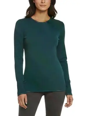 Missoni Stretch-knit Crew-neck Long-sleeved T-shirt - Blue