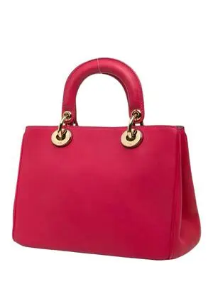 Dior Mini Leather Diorissimo Satchel - Pink