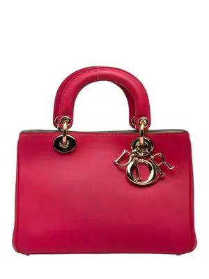 Dior Mini Leather Diorissimo Satchel - Pink