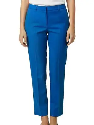 Dries Van Noten Cropped Tailored Trousers - Blue