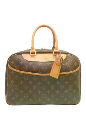 LOUIS VUITTON Monogram Deauville Handbag - Brown