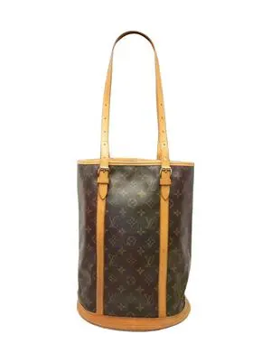 LOUIS VUITTON Monogram Gm Bucket Bag - Brown