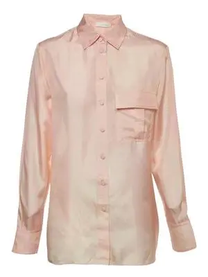 Zimmermann ZIMMERMANN Silk Manstyle Shirt Pink