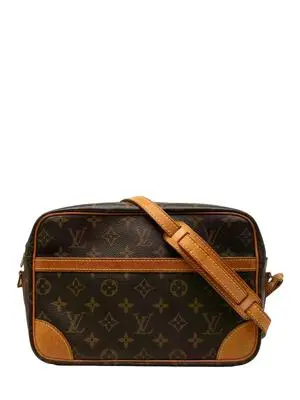 LOUIS VUITTON Monogram Trocadero 27 Crossbody Bag - Brown