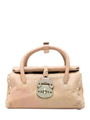ZANELLATO Baby Dotta Studded Leather Tote Bag - Neutrals