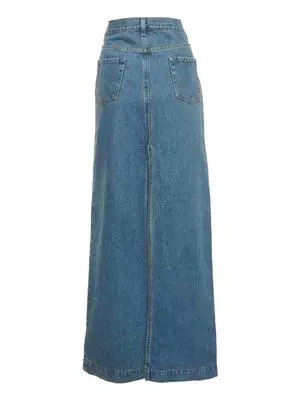 Magda Butrym High-slit Maxi Skirt - Blue
