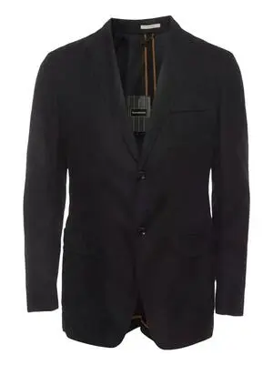 Ermenegildo Zegna Notched Lapels Single-breasted Jacket - Blue