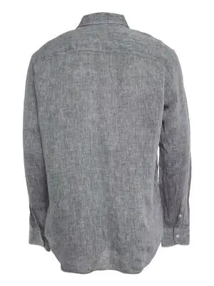 Emporio Armani Button-up Linen Shirt - Grey