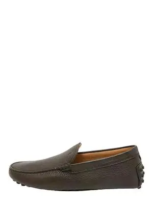 TOD'S Gommino Pebble-sole Loafers - Brown