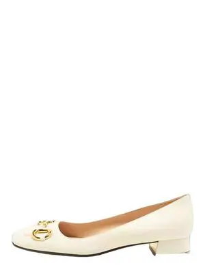 Gucci Horsebit Leather Ballet Flats - Neutrals