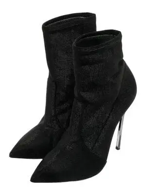 Casadei Blade Stiletto Ankle Boots - Black