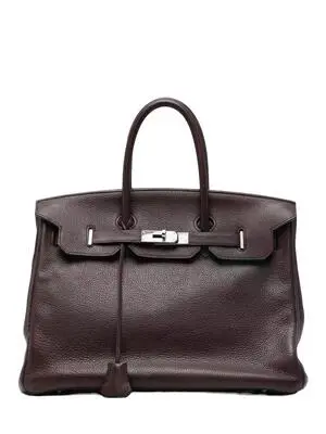 Hermès 2009 Birkin Leather Tote Bag - Red