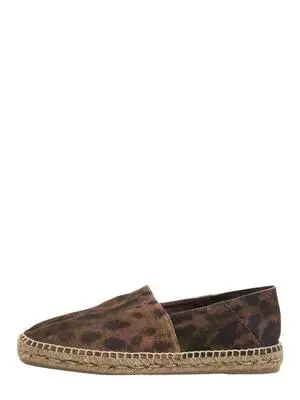 TOM FORD Suede Camouflage Print Espadrilles - Brown