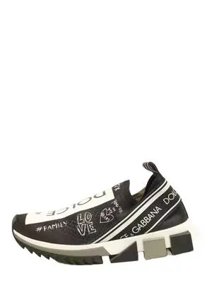 Dolce & Gabbana Sorrento Logo Sneakers - Black