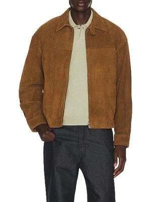 LE17SEPTEMBRE Le17Septembre Cow Suede Zip Blouson Camel