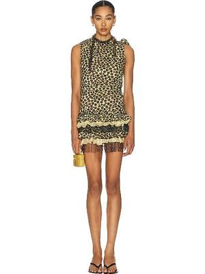 SIEDRES Floriana Velvet Mini Dress - Multi