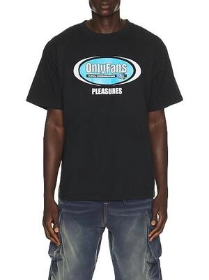 PLEASURES X Onlyfans Communications T-shirt - Black
