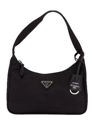 Prada Mini Re-edition 2000 Re-nylon Shoulder Bag - Black
