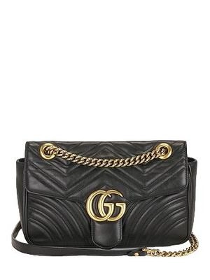 Gucci Gg Marmont Shoulder Bag - Black