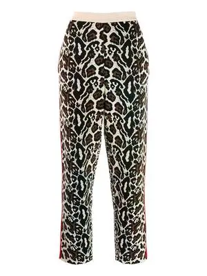 Stella McCartney Animal Jacquard Knitted Trousers - Neutrals