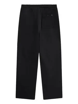 COVERNAT Authentic Logo-embroidered Wide-leg Track Pants - Black
