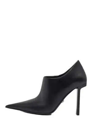 Versace Slice Pointed-toe Ankle Boots - Black