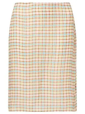 SIEDRES Colette Check-print Chiffon Midi Skirt - Multi