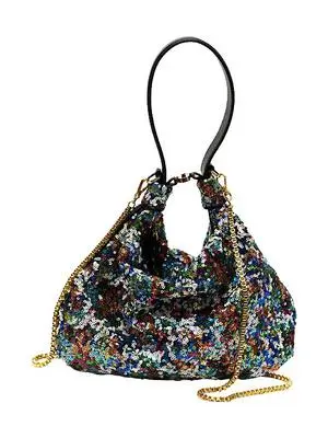 BOVENUE Sequin-embellished Clutch Bag - Multicolour