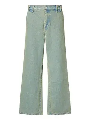 SONG FOR THE MUTE Wide-leg Washed Denim Jeans - Blue