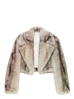 Sportmax Fur Jacket - Neutrals
