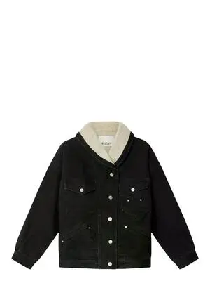 Isabel Marant Étoile Pimia Denim Jacket With Shawl Collar - Black