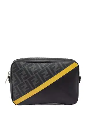 Fendi Ff Camera Clutch Bag - Black