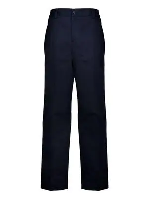 Moncler Tailored Cotton Trousers - Blue