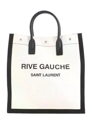 Saint Laurent Rive Gauche Shopper Tall Tote Bag - Neutrals