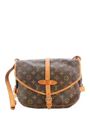 LOUIS VUITTON Monogram Canvas Saumur 30 Crossbody Bag - Brown
