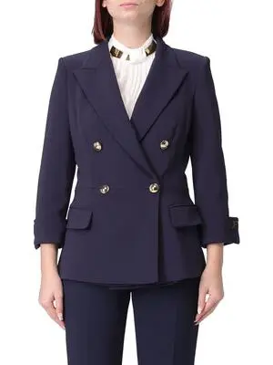 Elisabetta Franchi Double Breasted Blazer - Blue