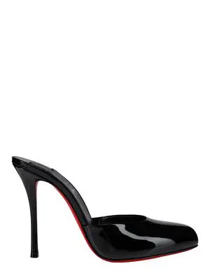 CHRISTIAN LOUBOUTIN Dolly Mule 100 Patent Mules - Black