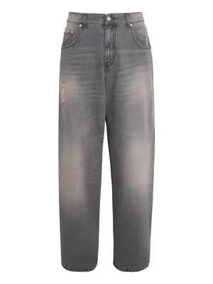 Séfr Séfr Distressed Mass Wide-Leg Jeans Black